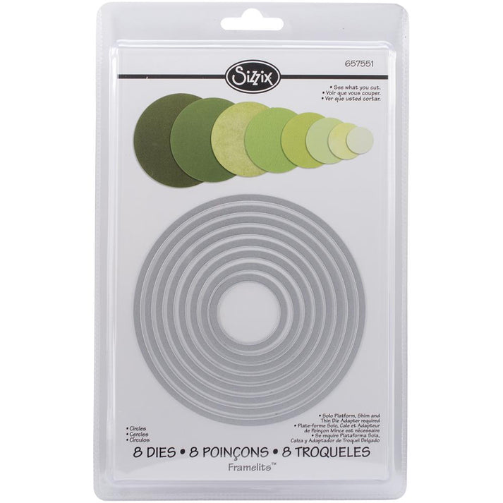 Sizzix Framelit Dies - Circles 8pk – The Felt Factory