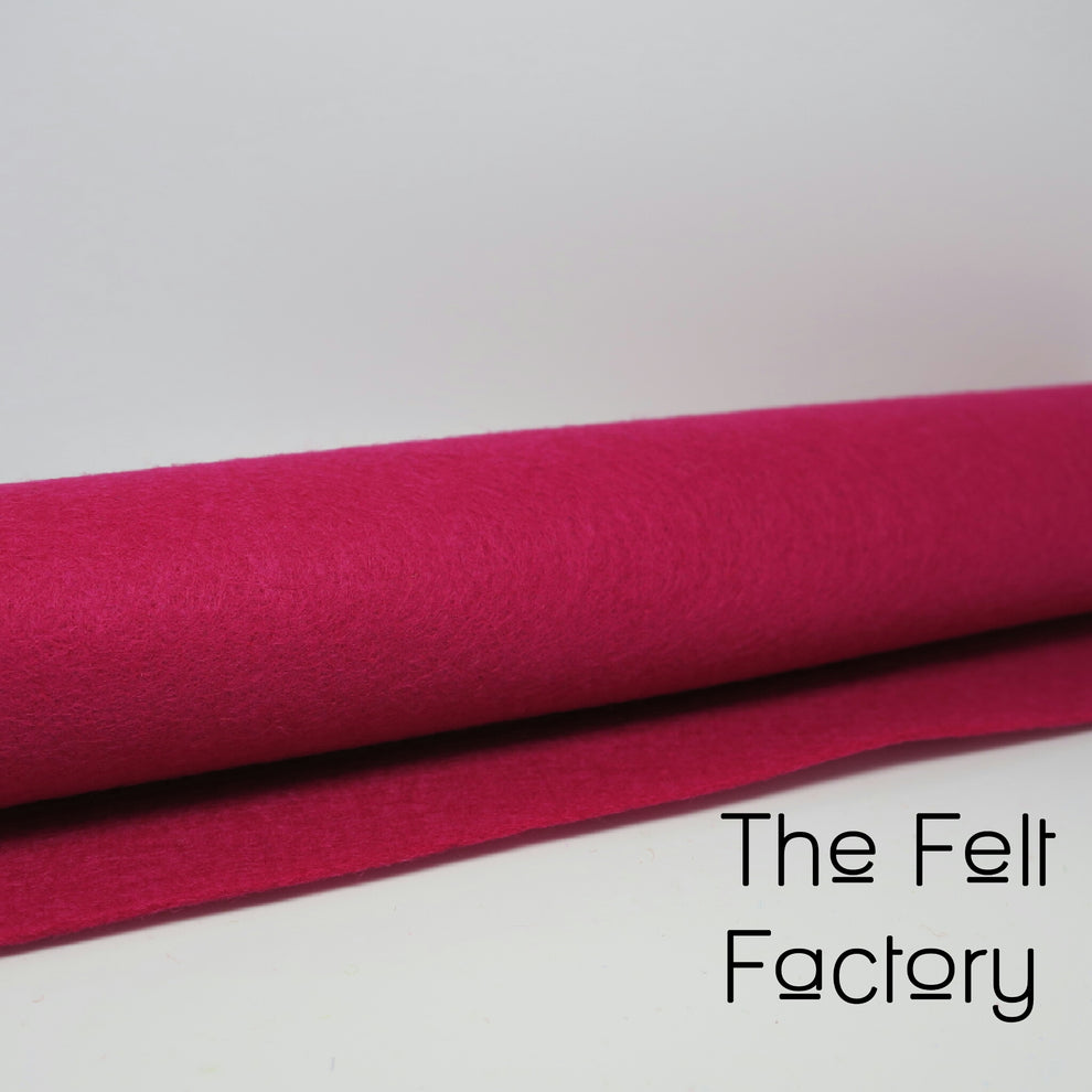 100% Merino Wool Felt Sheet - Raspberry – The Felt Factory