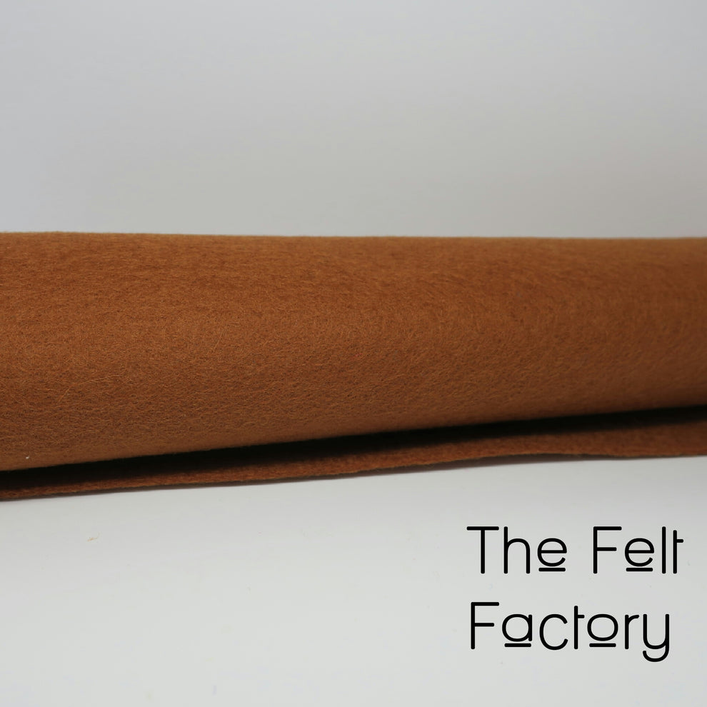 100% Merino Wool Felt Sheet - Bronze – The Felt Factory