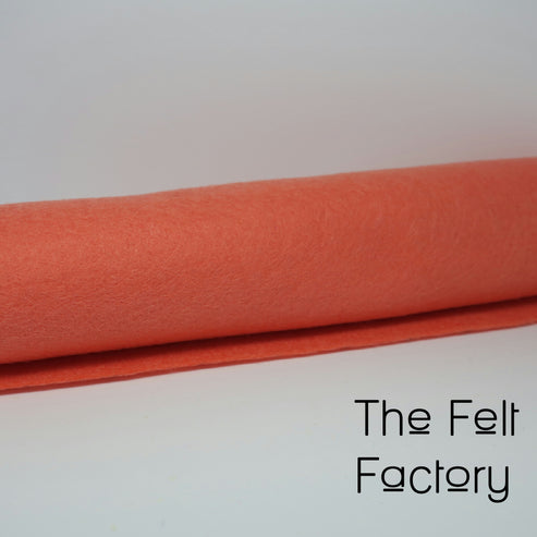 100% Merino Wool Felt Sheet - Salmon – The Felt Factory