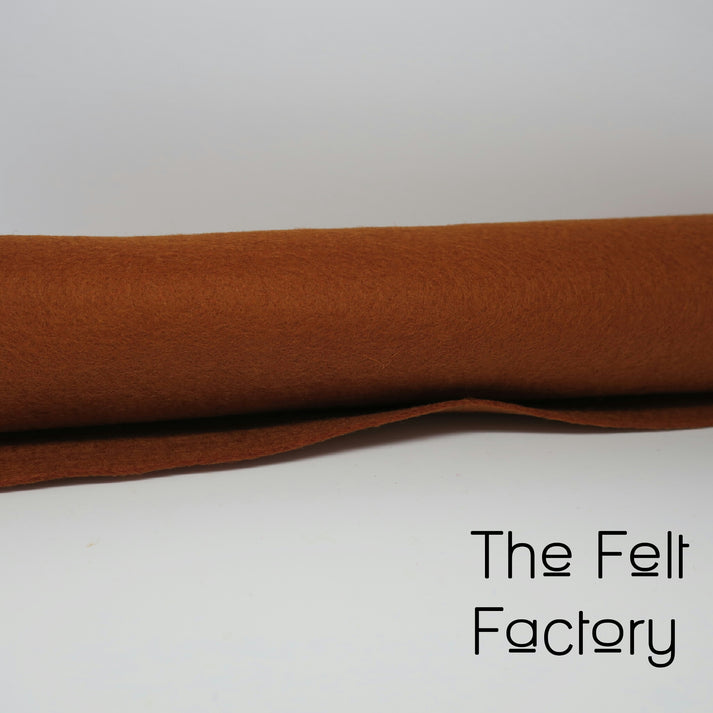 100% Merino Wool Felt Sheet - Rust – The Felt Factory