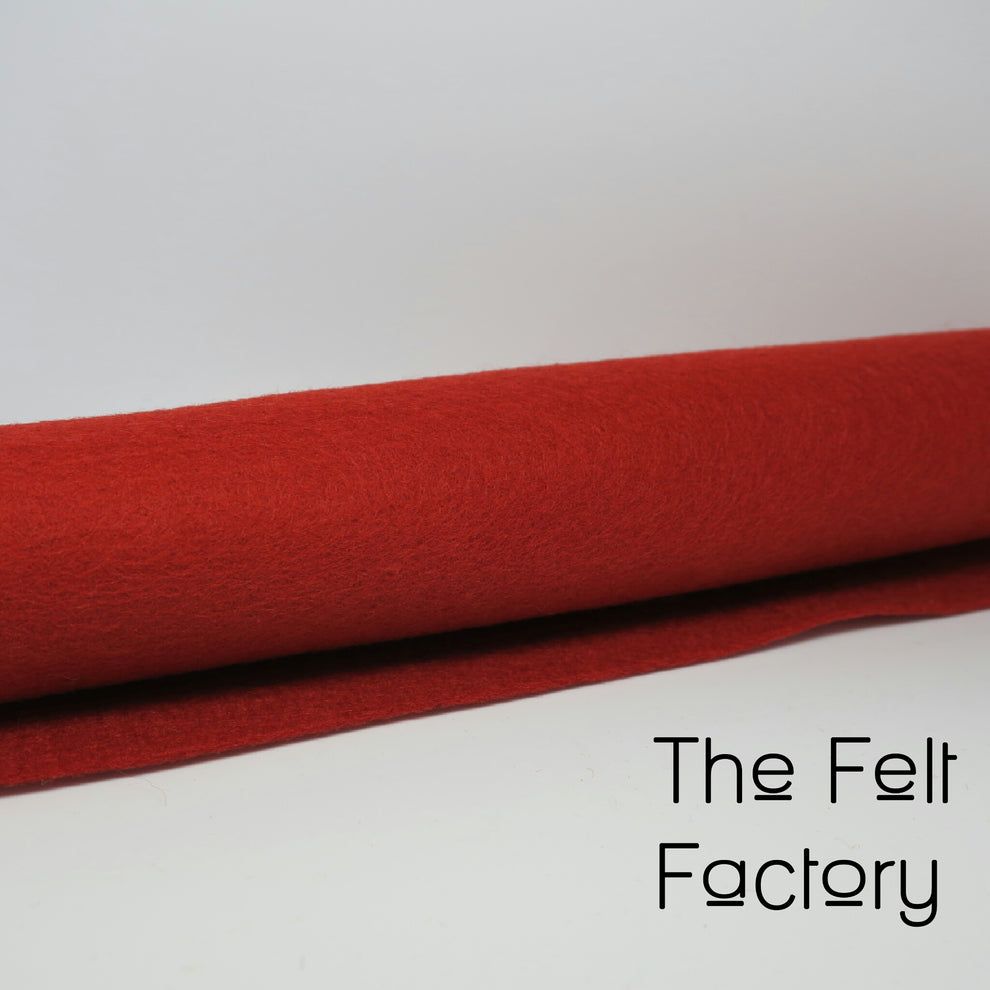 100% Merino Wool Felt Sheet - Brick – The Felt Factory