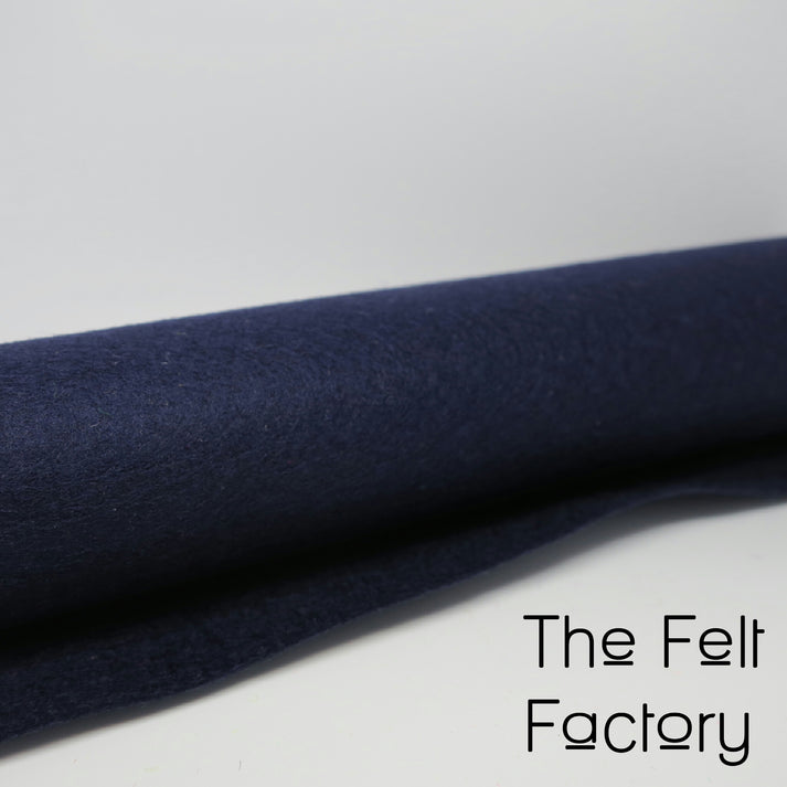 100% Merino Wool Felt Sheet - Midnight Blue – The Felt Factory