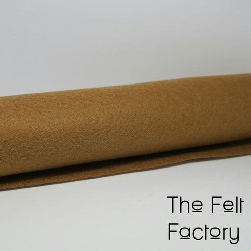 100% Merino Wool Felt Sheet - Camel – The Felt Factory