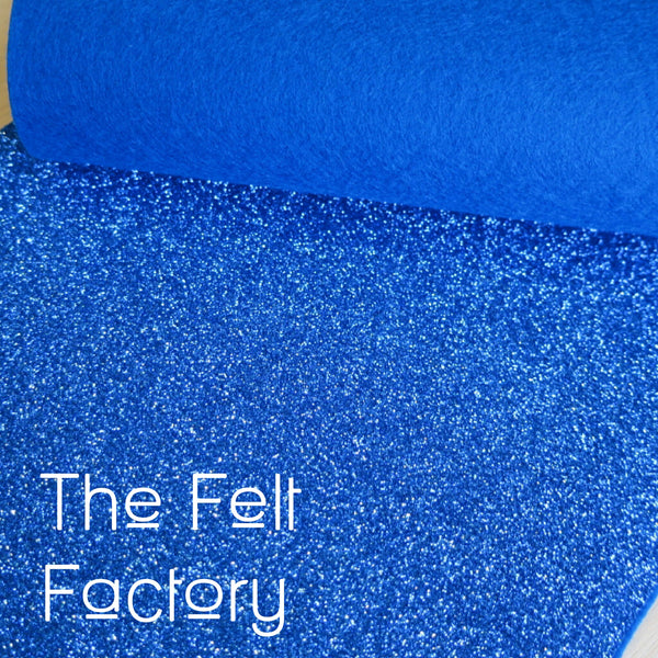 Glitter Felt - Blue – The Felt Factory