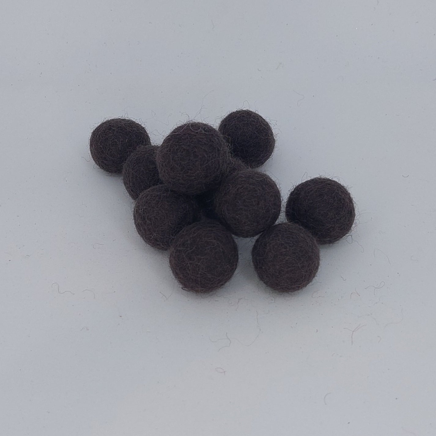 Felt Balls - Chocolate – The Felt Factory
