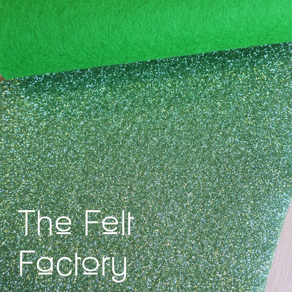 Glitter Felt - Light Green – The Felt Factory