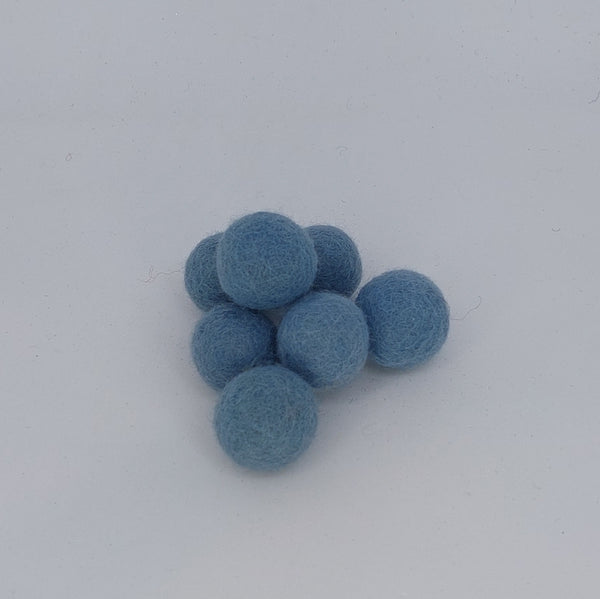 Felt Balls - Mist Blue – The Felt Factory