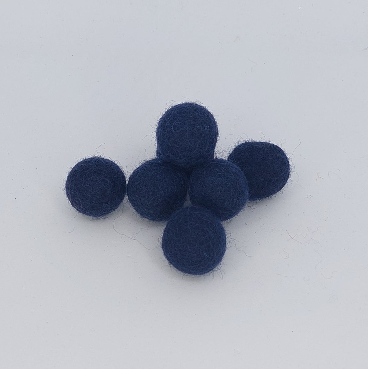 Felt Balls - Navy – The Felt Factory