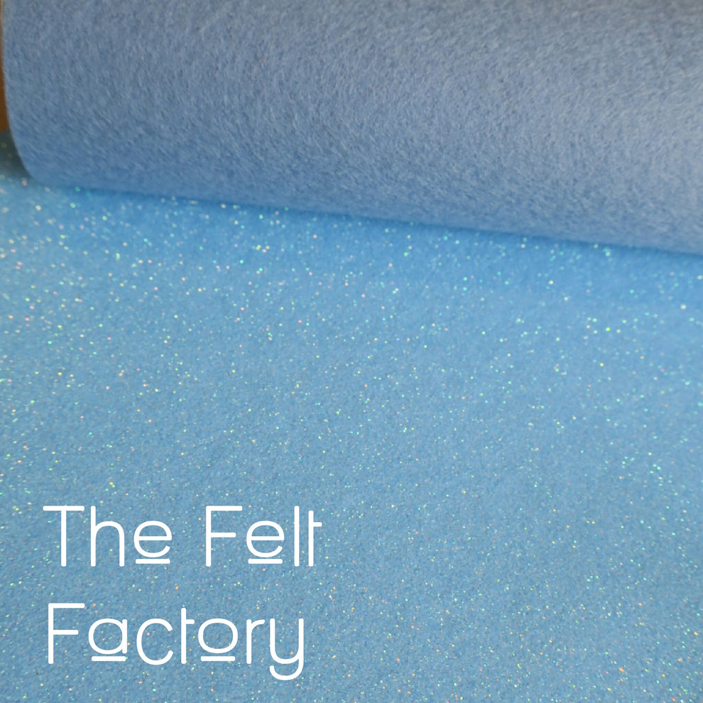 Glitter Felt - Neon Blue – The Felt Factory