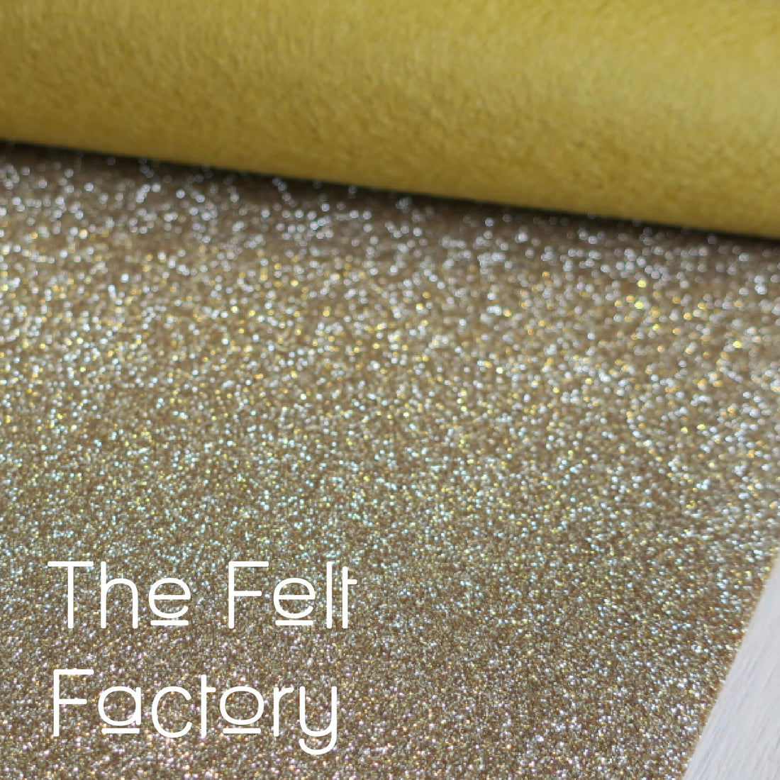 Glitter Felt - Old Gold – The Felt Factory