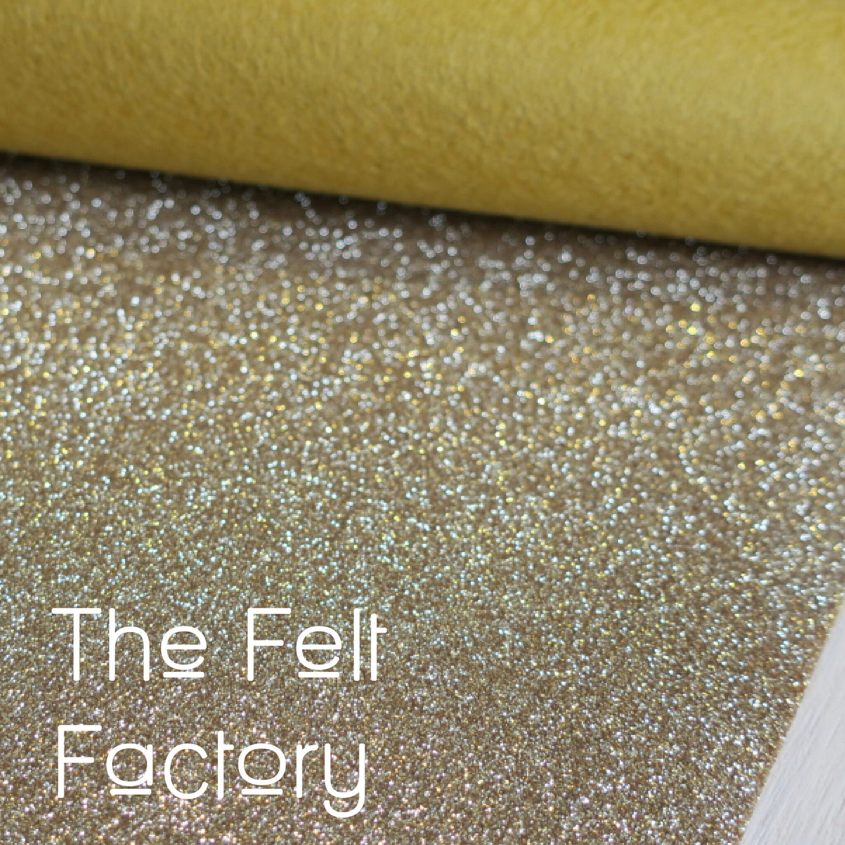 Glitter Felt - Old Gold – The Felt Factory
