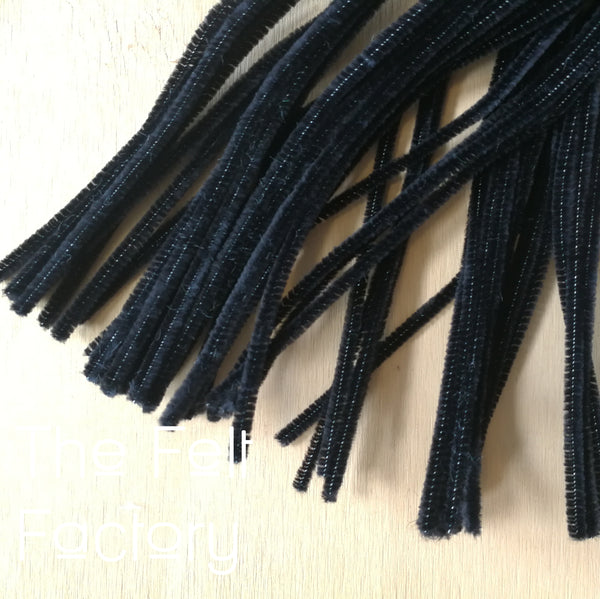 Chinelle Pipe Cleaners - Black 5pk – The Felt Factory