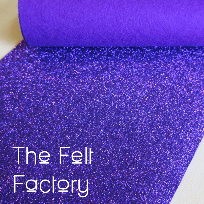 Glitter Felt - Purple – The Felt Factory