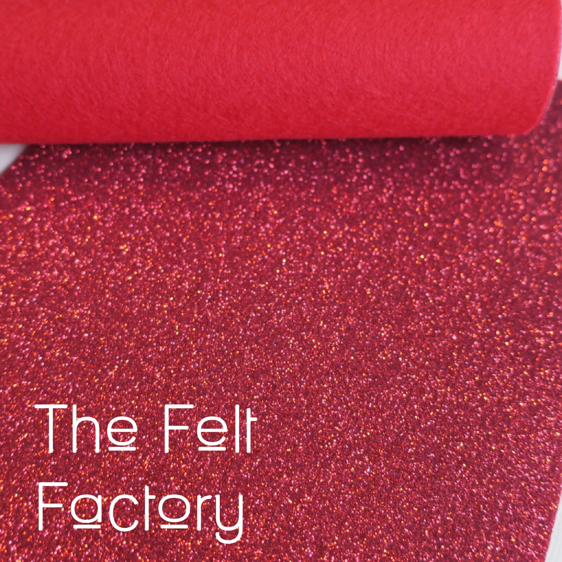 Glitter Felt - Red – The Felt Factory