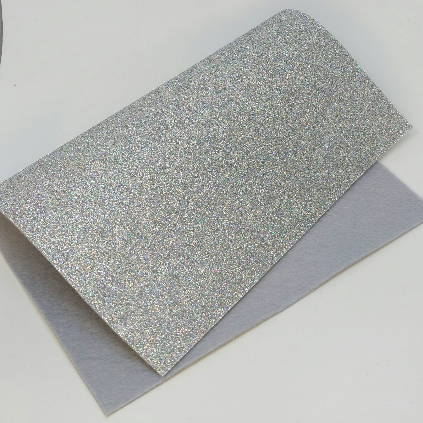 Glitter Felt - Silver Confetti – The Felt Factory